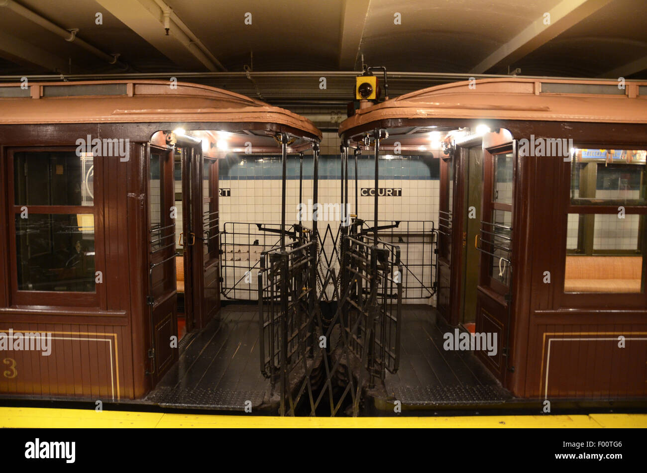 New York Transit Museum 1908 carriages subway Stock Photo - Alamy