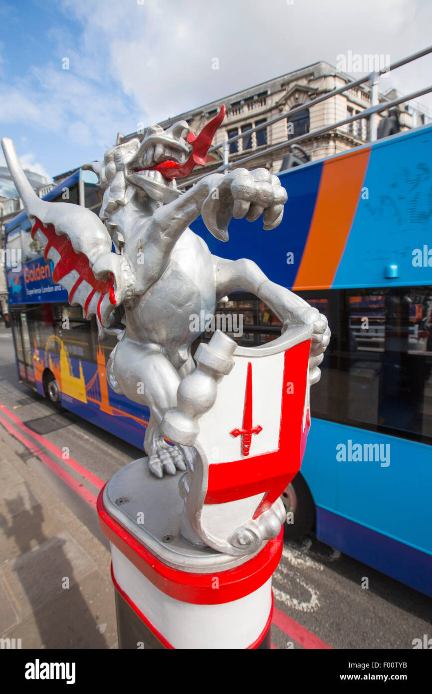 An English Dragon as the symbol for the City of London, UK Stock Photo ...