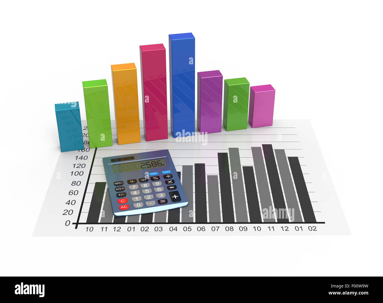 Business background financial data Cut Out Stock Images & Pictures - Alamy