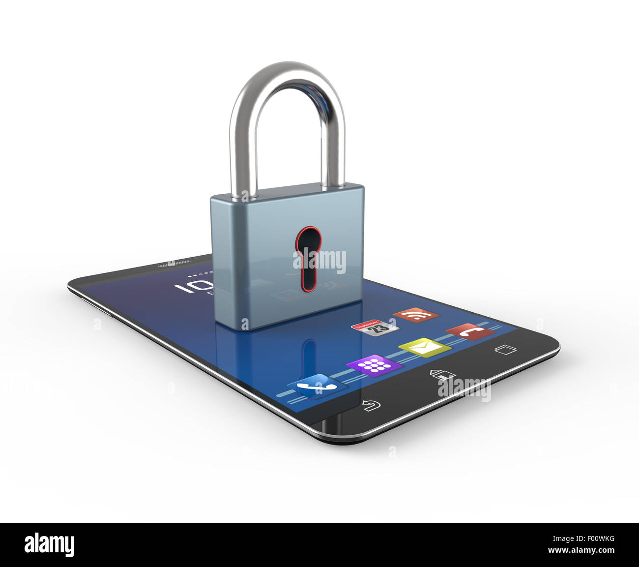 Phone lock code protect Cut Out Stock Images & Pictures - Alamy