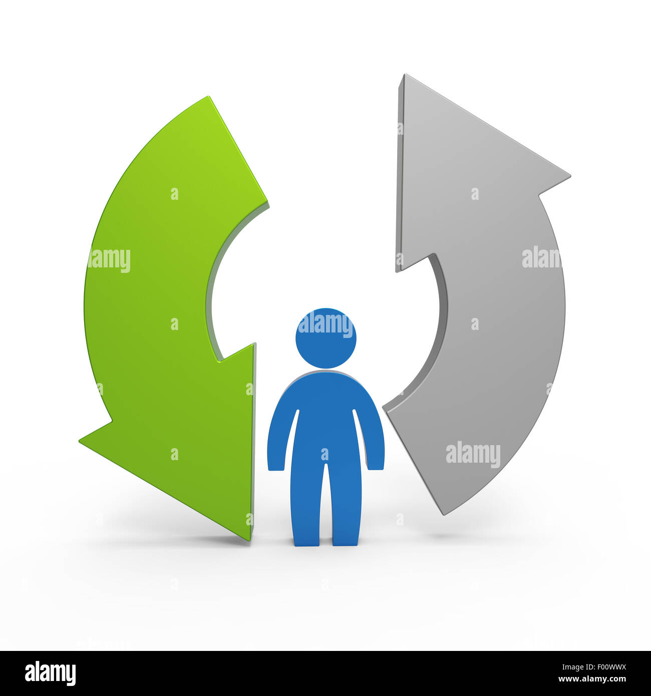 Success process symbol businessman Cut Out Stock Images & Pictures - Alamy