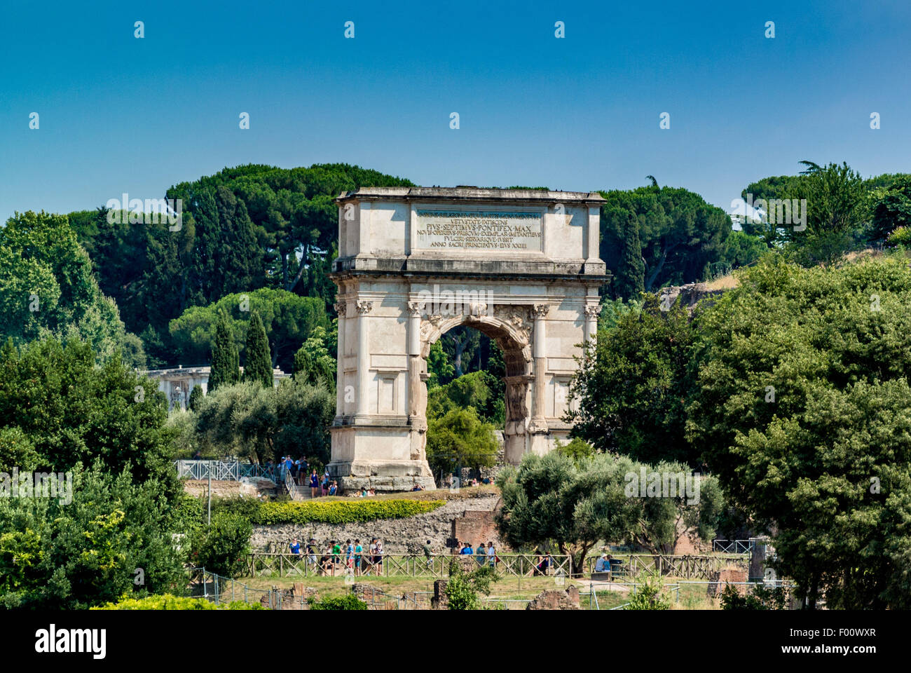 Arch of Titus. Roman Forum, Rome. Italy Stock Photo - Alamy