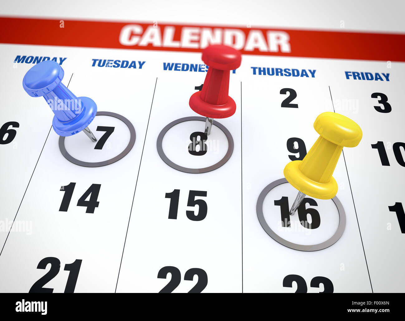 Planning calendar as a concept Stock Photo - Alamy