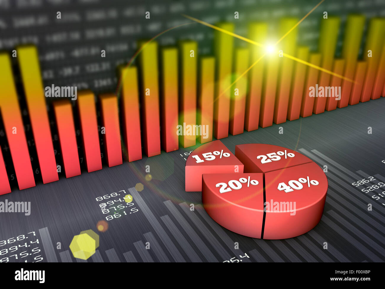Financial data in form of charts and diagrams Stock Photo - Alamy