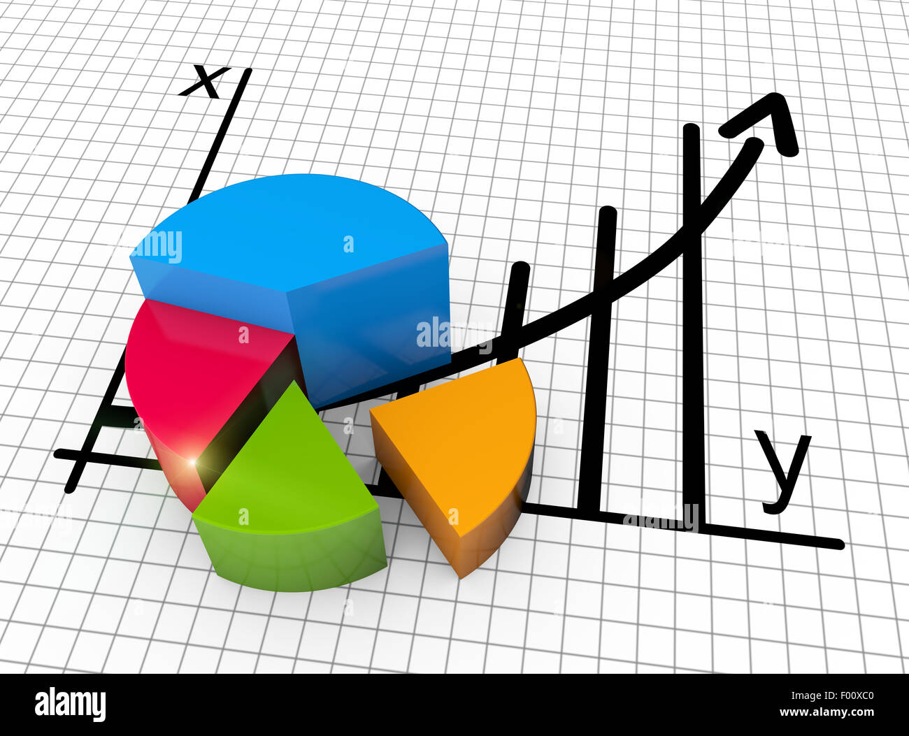 Financial data in form of charts and diagrams Stock Photo - Alamy