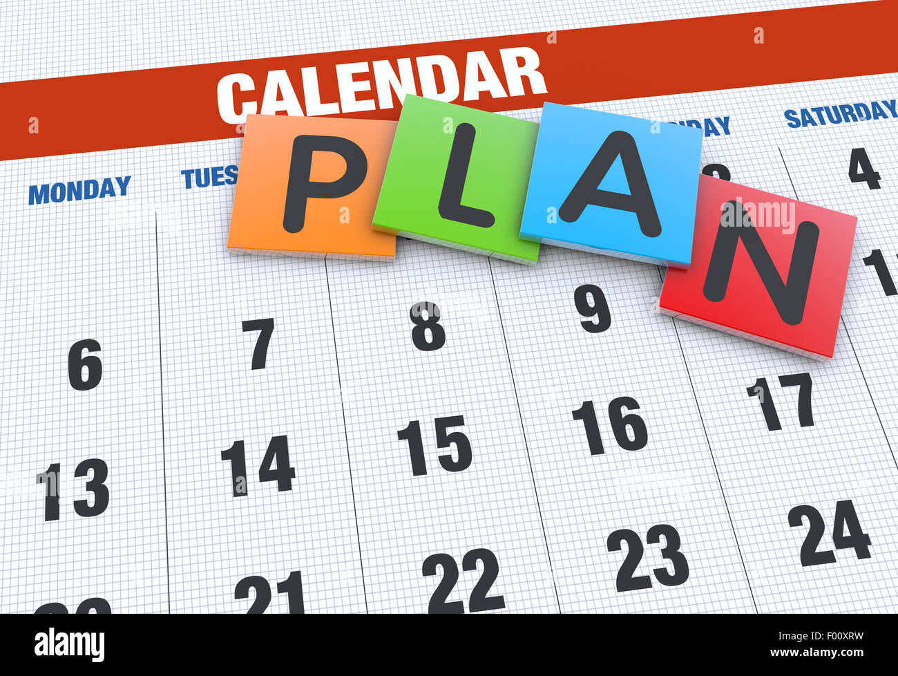 Planning calendar hi-res stock photography and images - Alamy