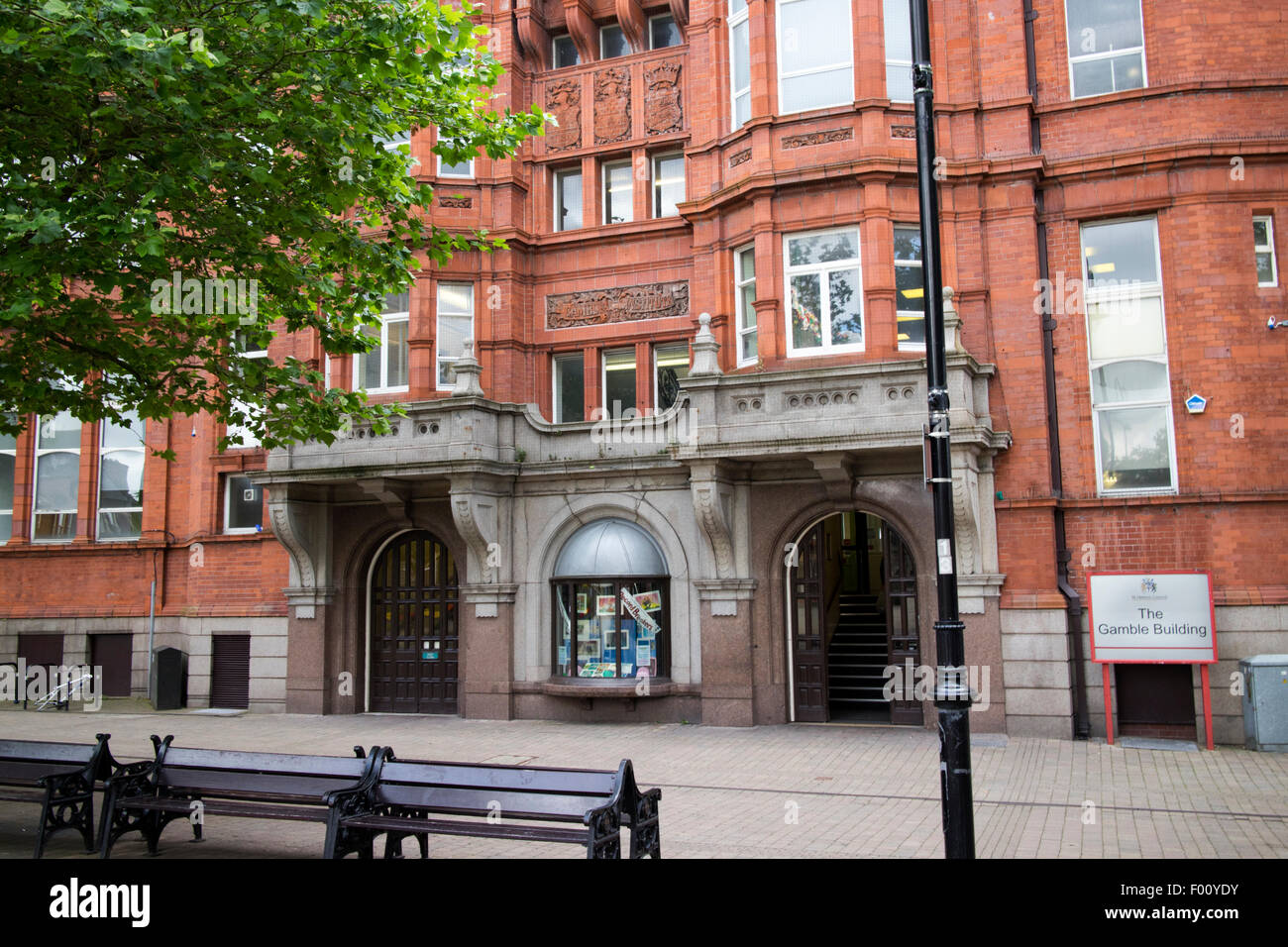the gamble building st helens public central library uk Stock Photo - Alamy