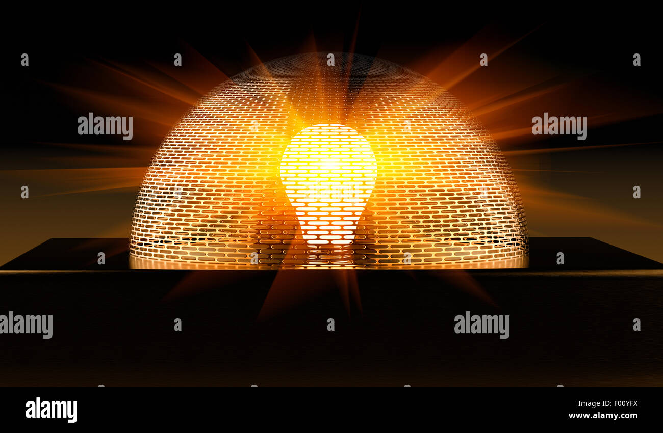 Strong source of light bulbs Stock Photo - Alamy