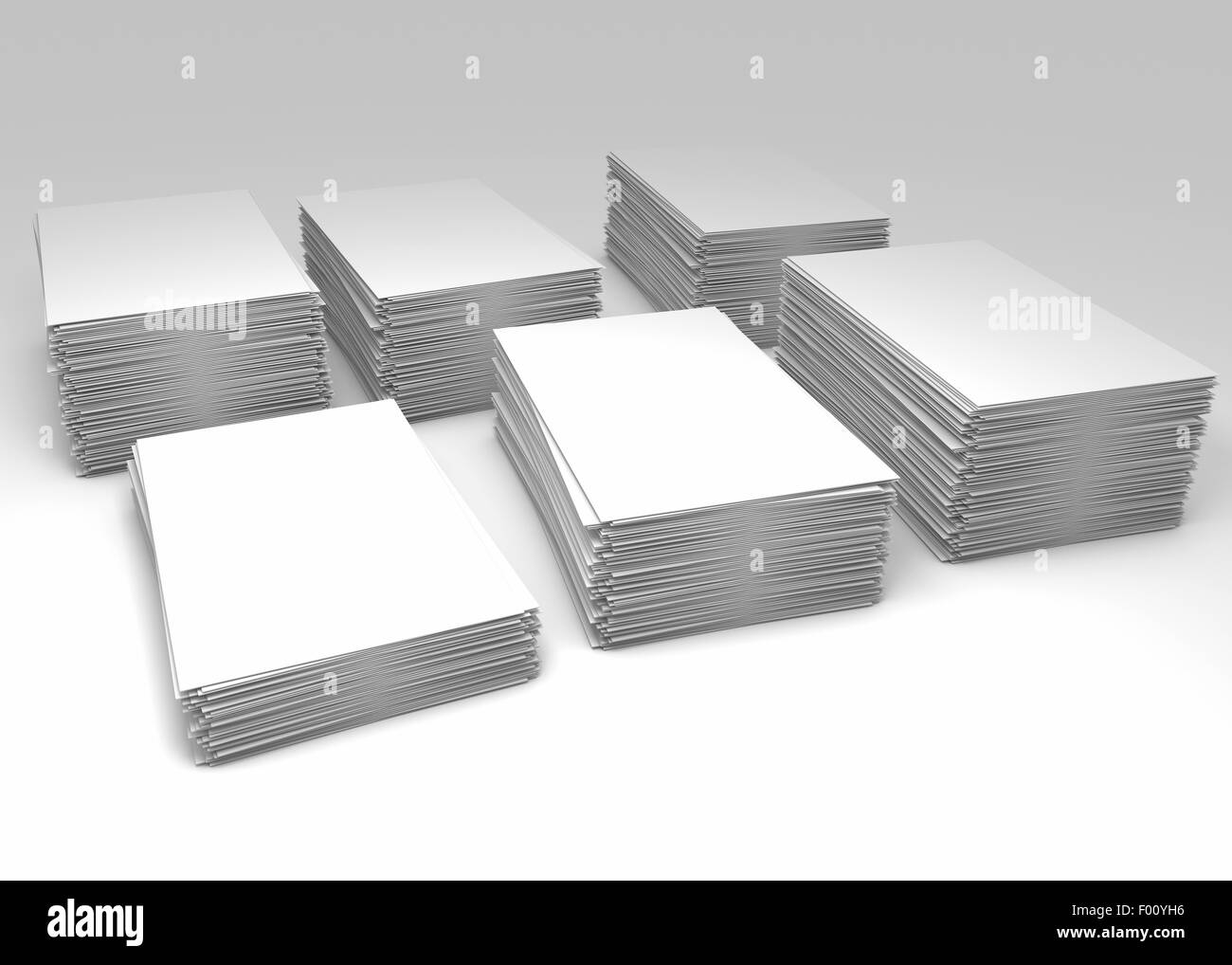 Stacks of blank paper as a concept Stock Photo - Alamy