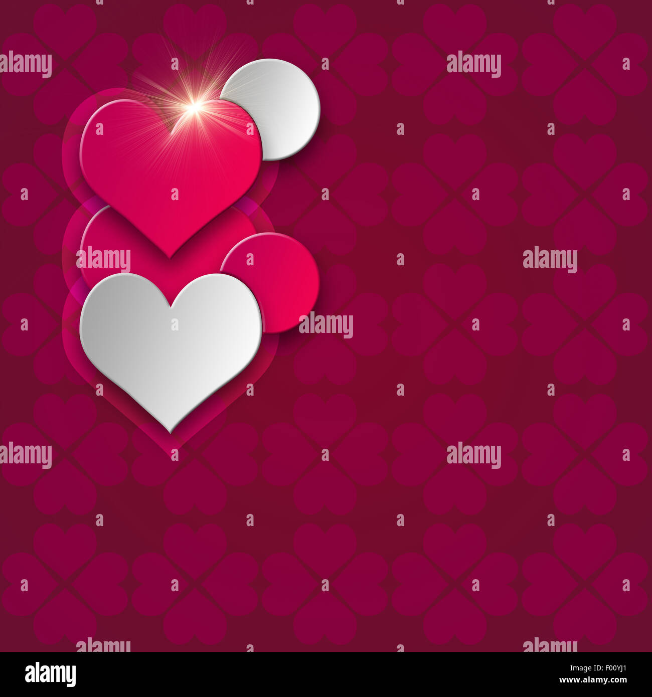 Hearts as romantic background concept Stock Photo - Alamy