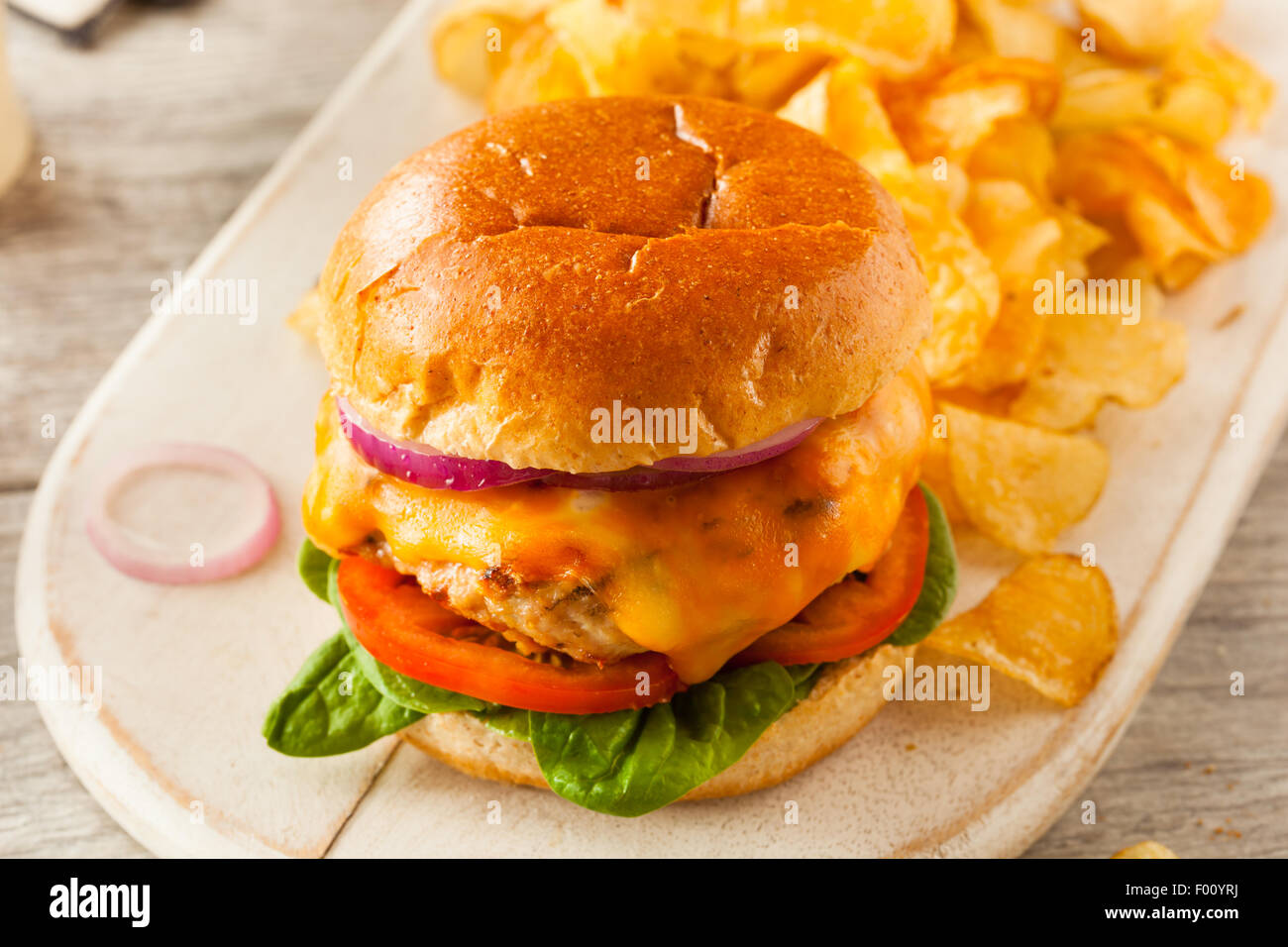 Chicken Burger High Resolution Stock Photography and Images - Alamy