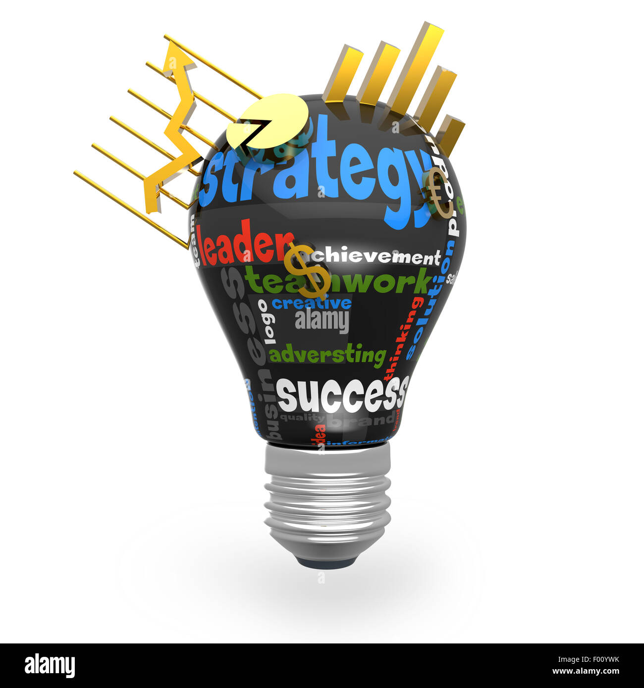 Light bulb as strategy concept Stock Photo - Alamy