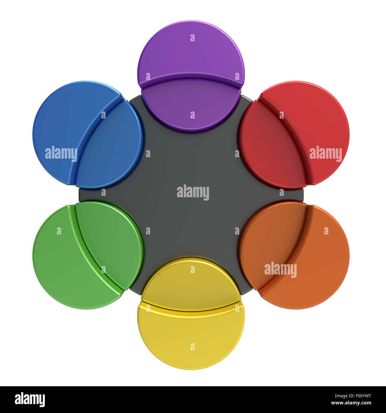 Color palette of circles as concept Stock Photo - Alamy