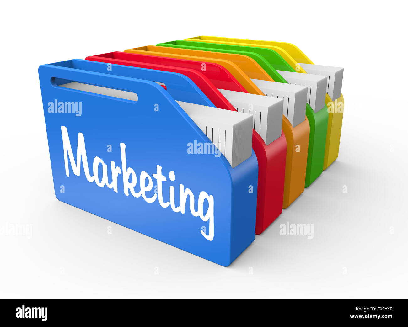 Marketing team data documents Cut Out Stock Images & Pictures - Alamy