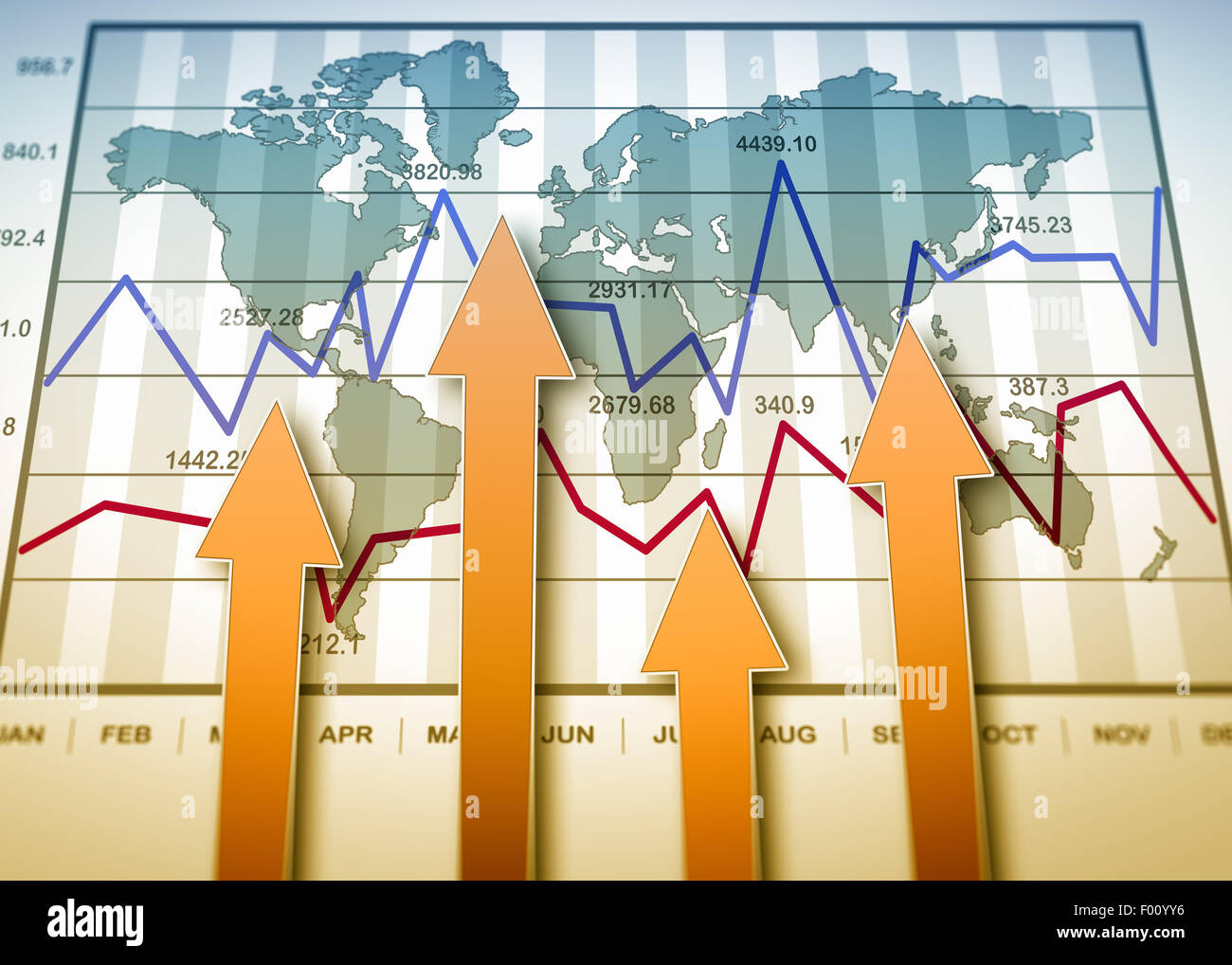 Business charts and graphs as concept Stock Photo - Alamy