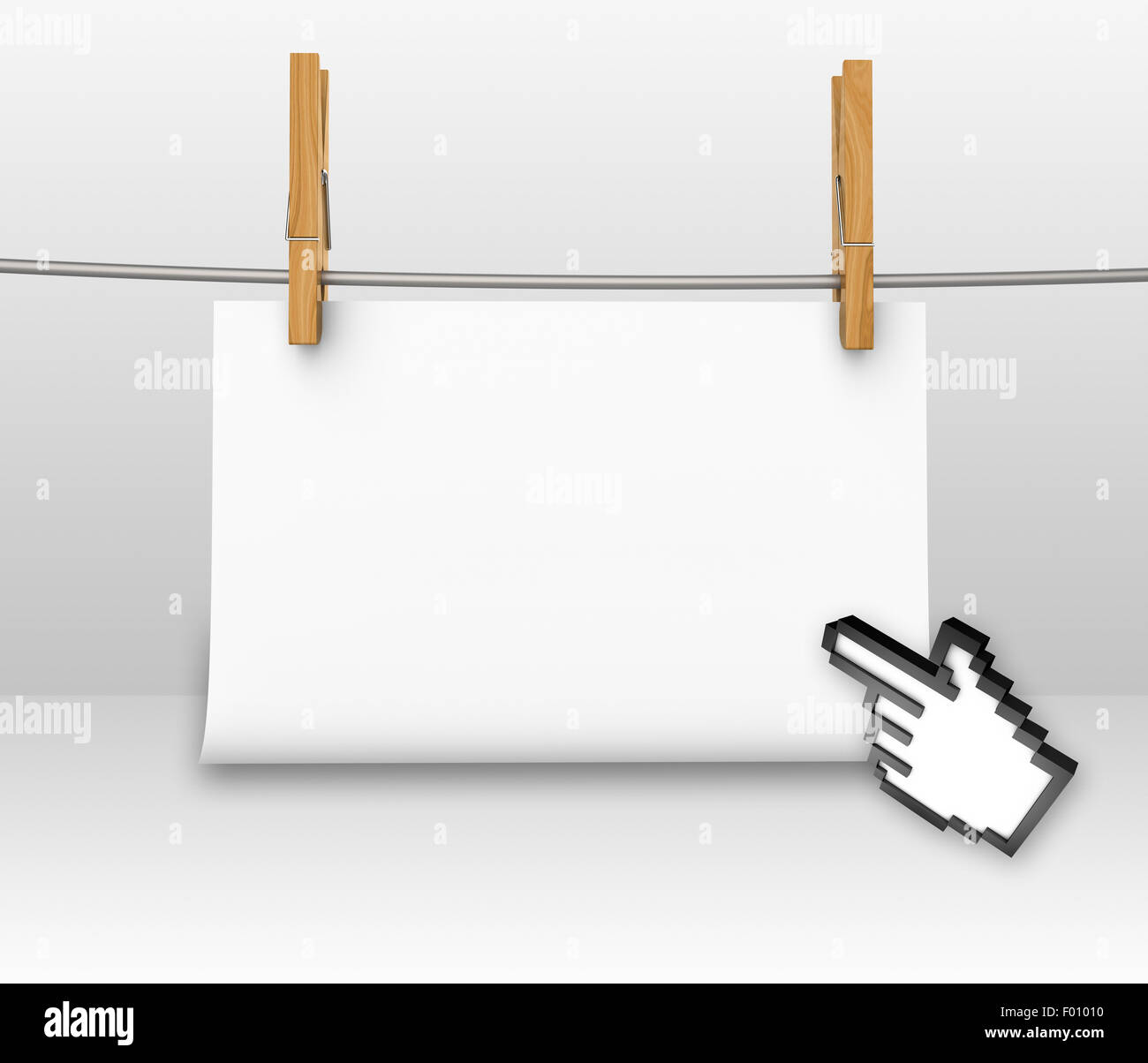 Blank paper sign as concept Stock Photo - Alamy
