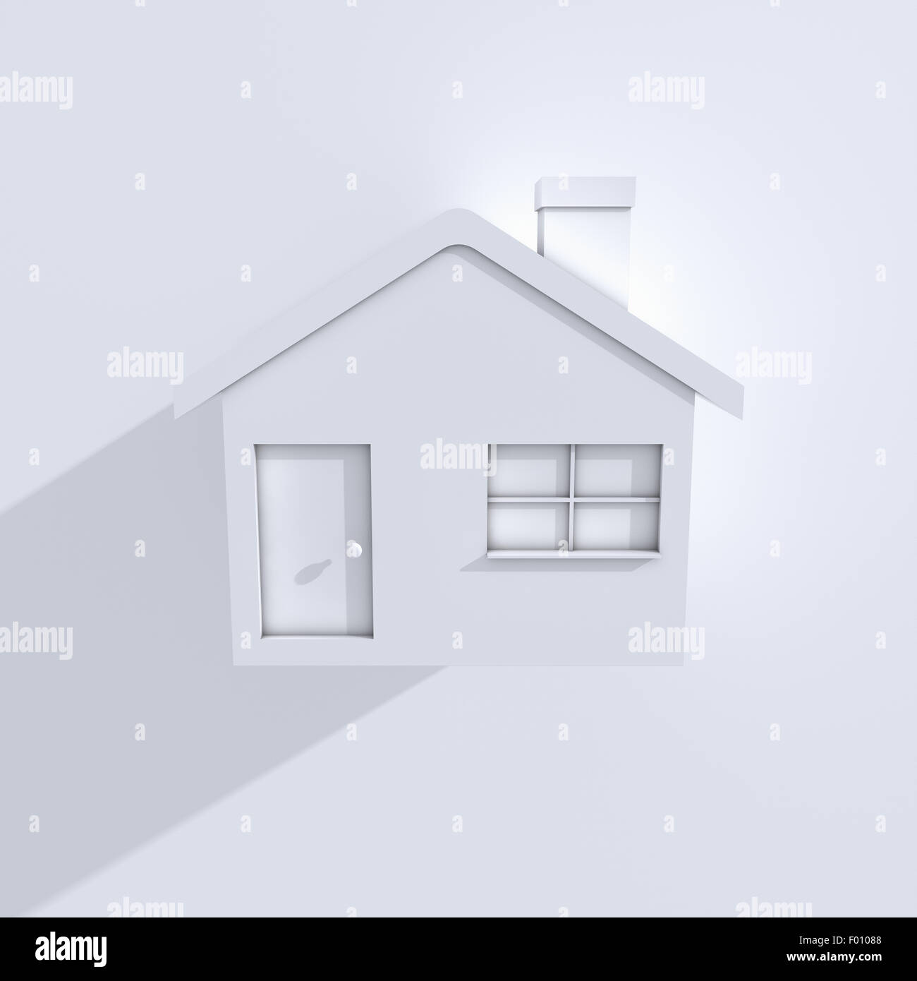 House symbol with shadows as concept Stock Photo - Alamy