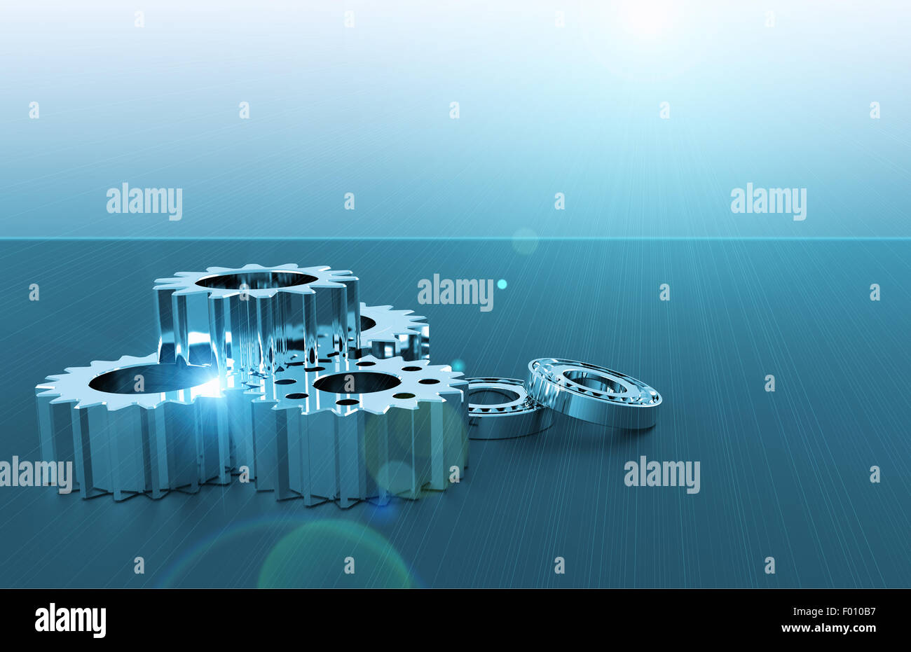 Bearings and gears as a technology concept Stock Photo - Alamy