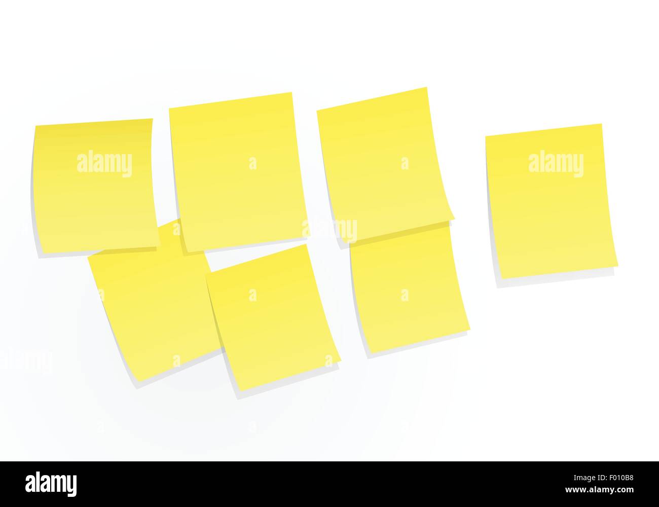 Blank post it notes Stock Vector Images - Alamy