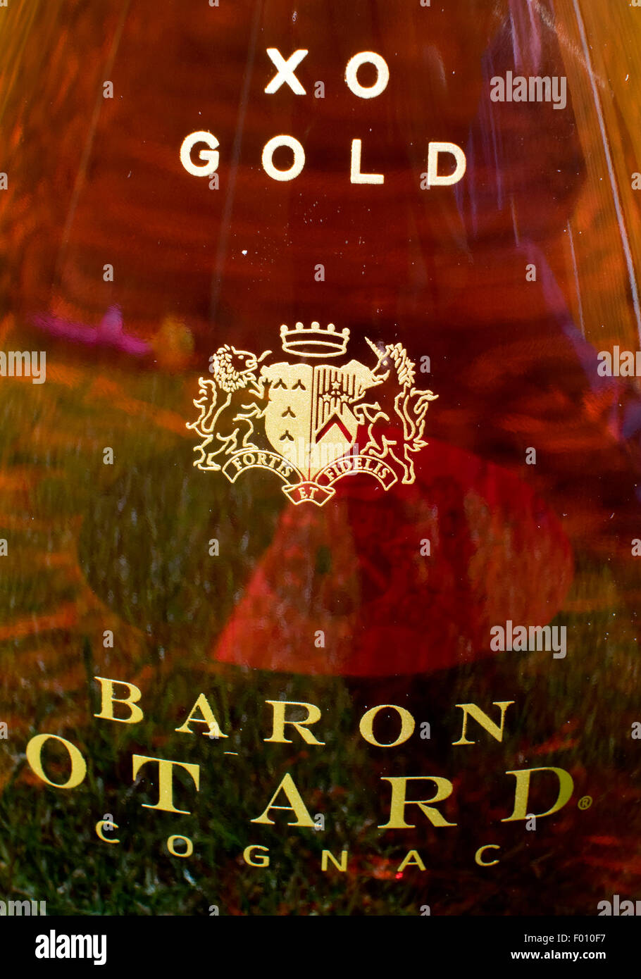 baron otard cognac xo gold bottle Stock Photo - Alamy