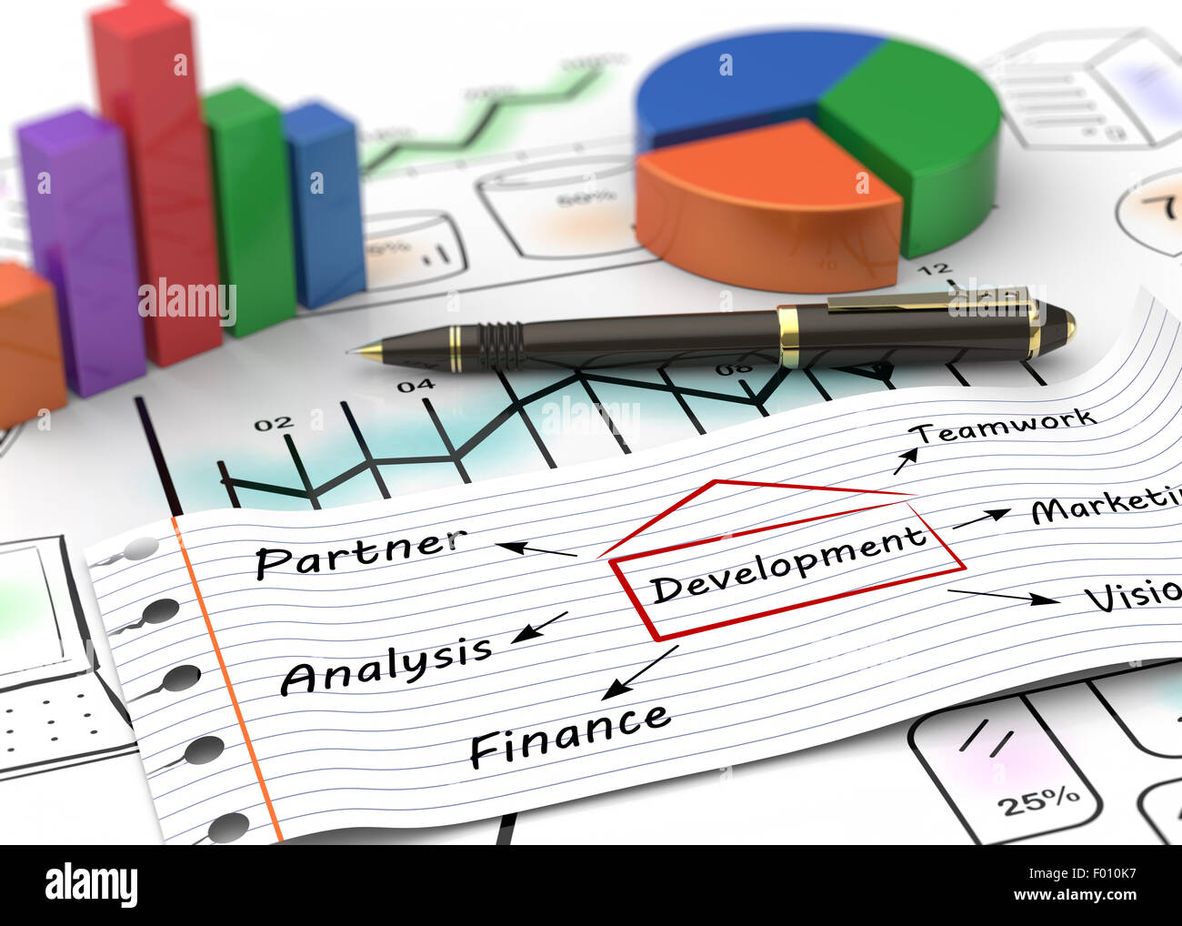 Financial business charts and economic development Stock Photo - Alamy