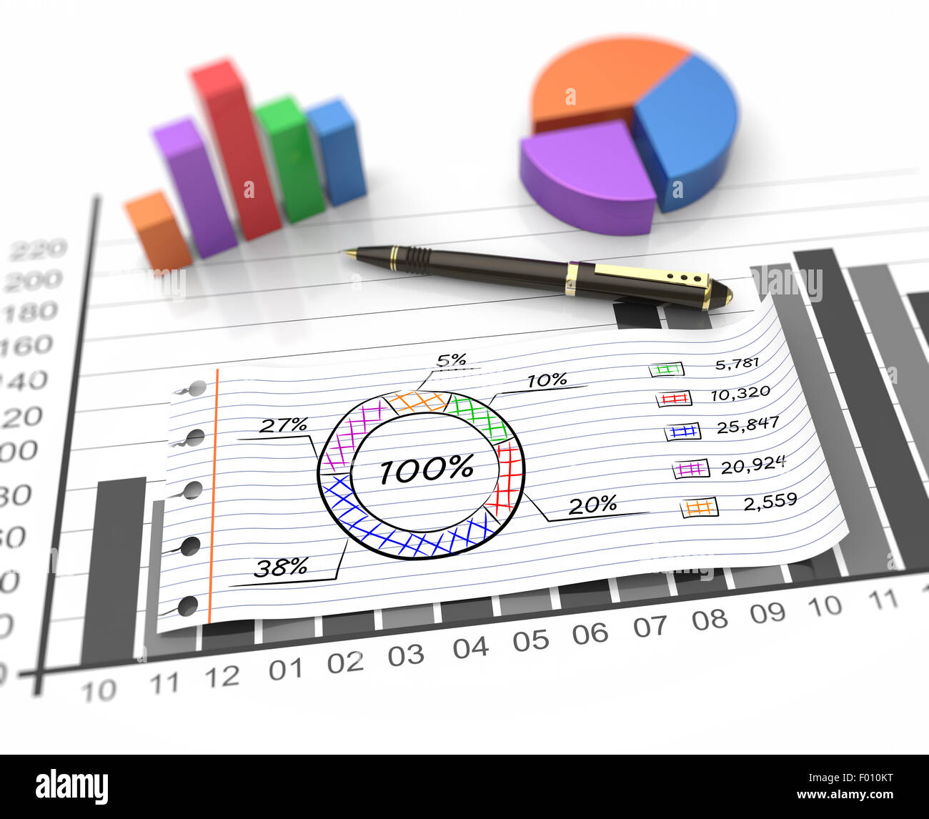Financial business chart and economic development Stock Photo - Alamy