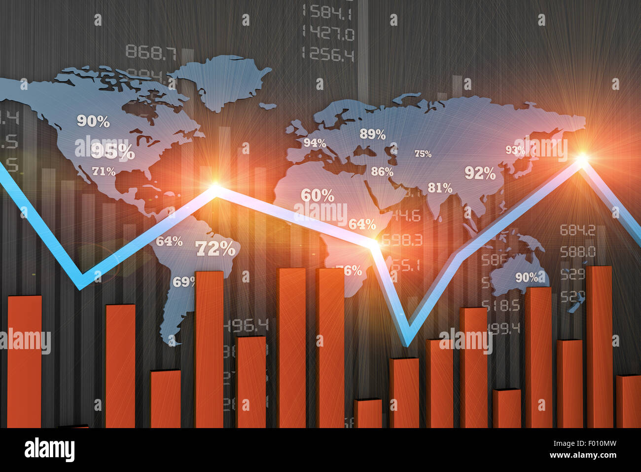 Financial business chart and economic development Stock Photo - Alamy
