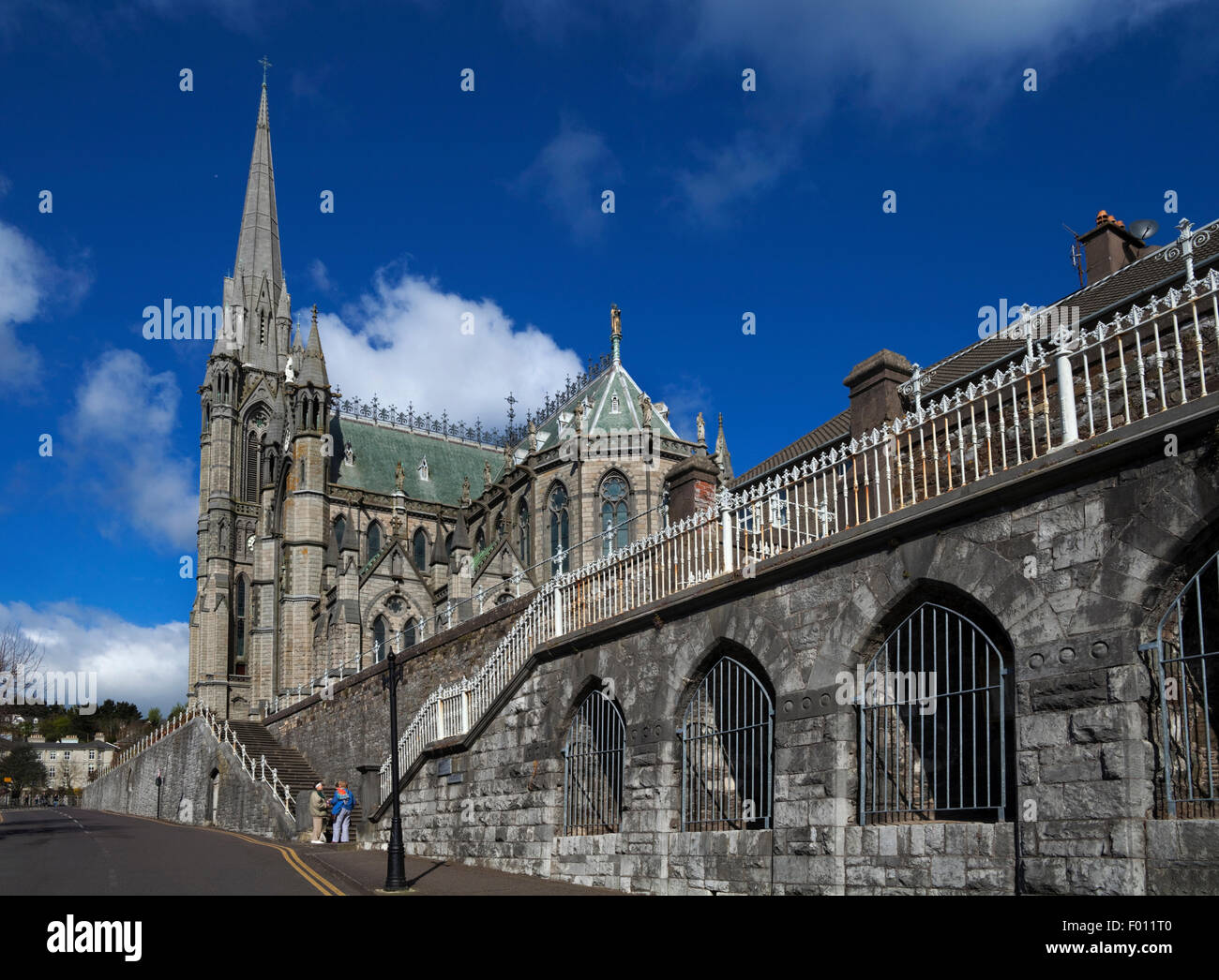 St Coleman's Cathedral from Cathedral Place, Cobh, County Cork, Ireland ...