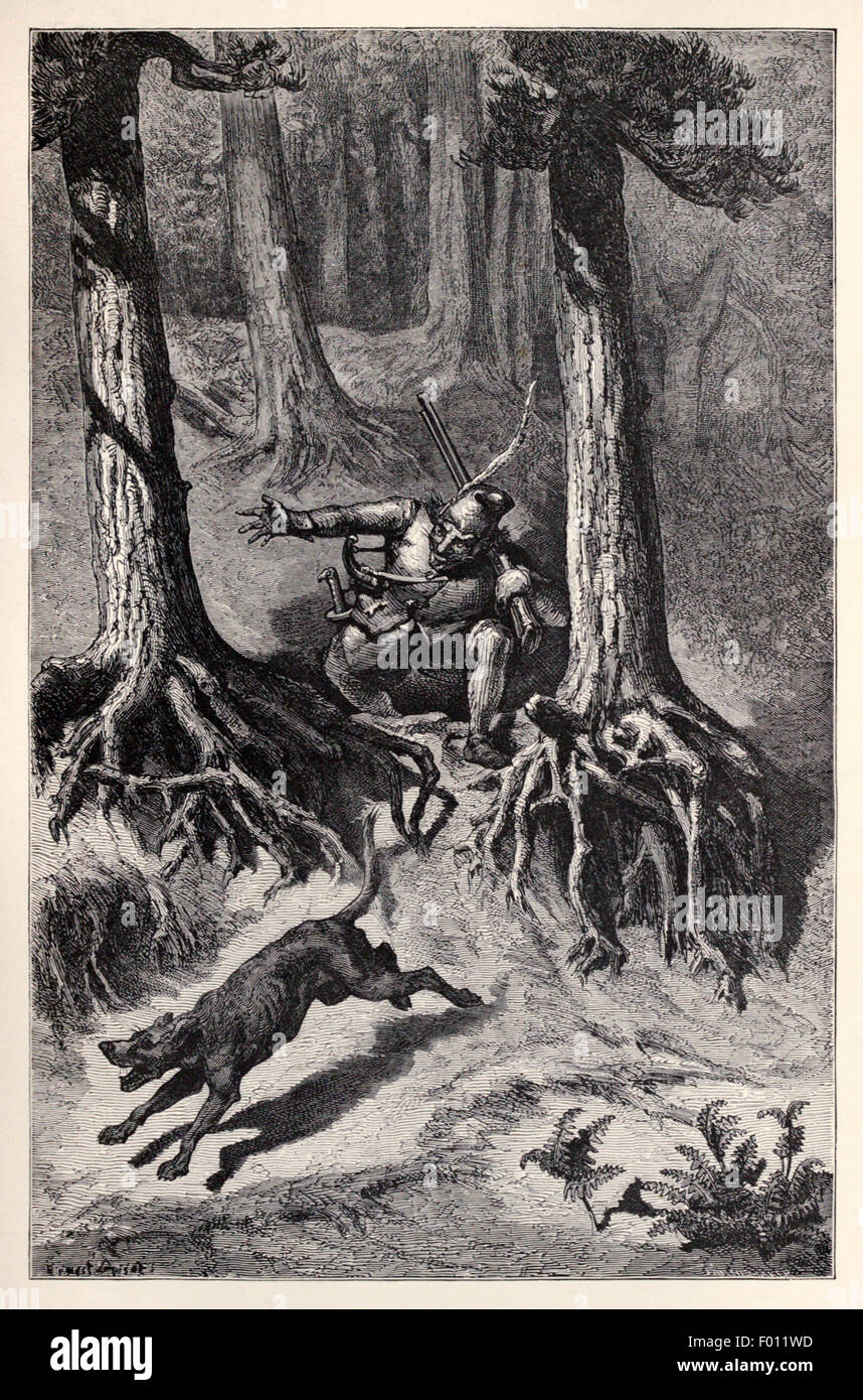 'The Old Hound' fable by Aesop (circa 600BC). An Old Hound caught but ...