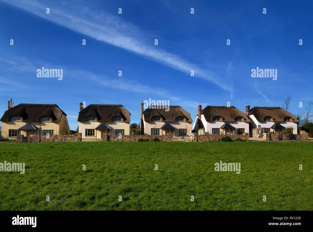 Upmarket Ghost Estate of Thatched Cottages, St James Wood, Stradbally ...