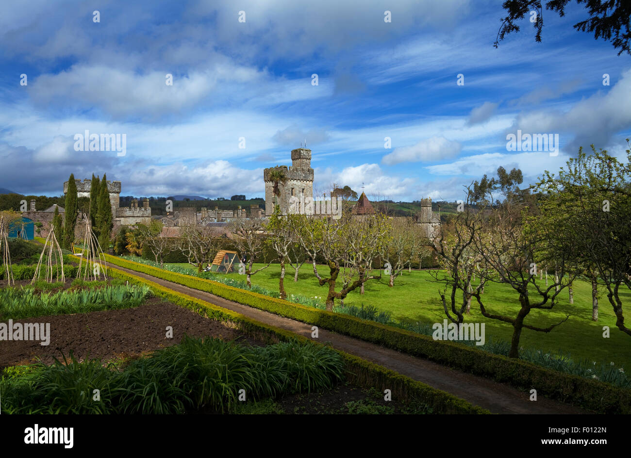 The Jacobean Top Garden designed by Robert Boyle, Lismore Castle owned ...