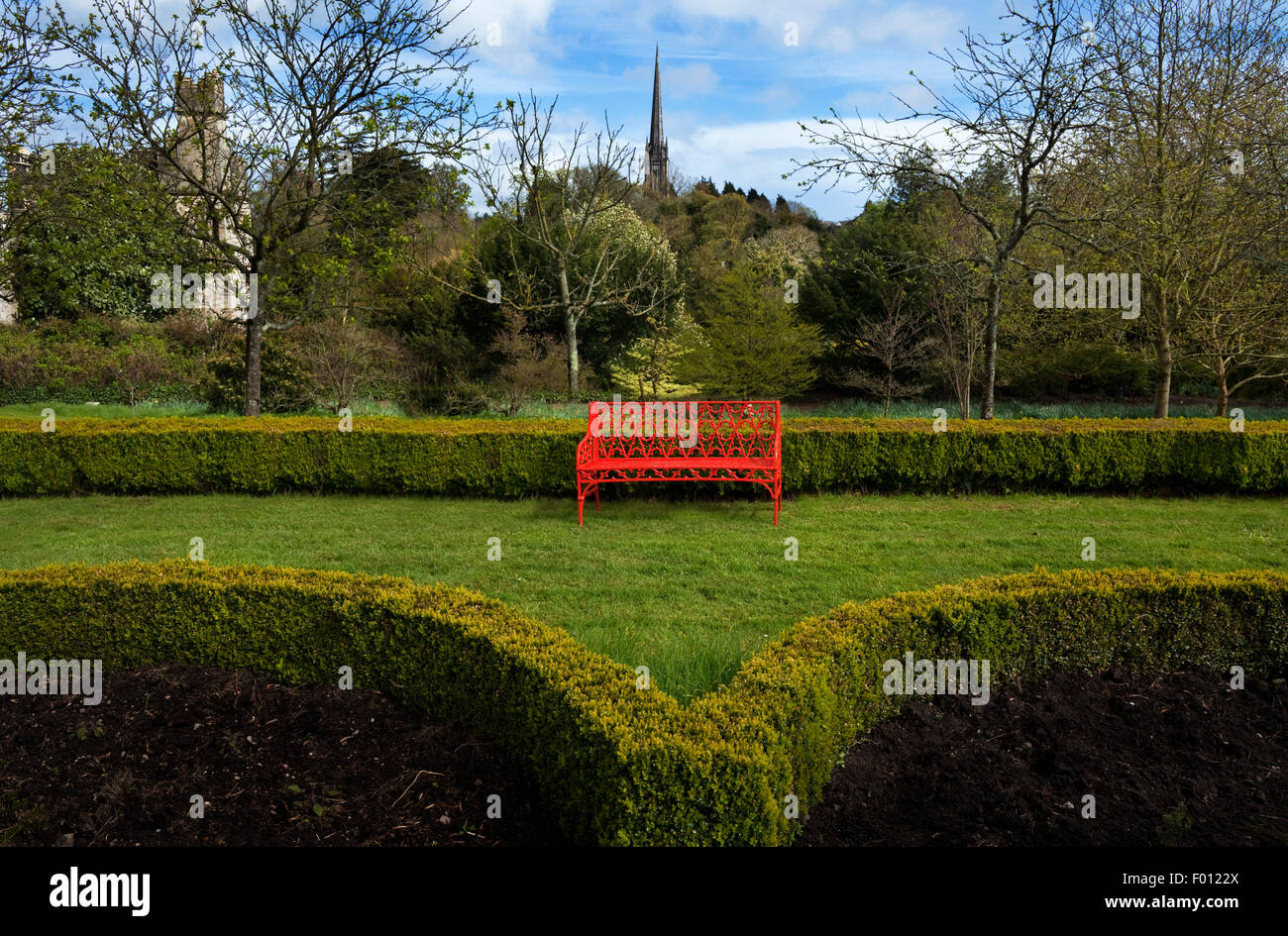 The Jacobean Top Garden designed by Robert Boyle, Lismore Castle owned ...