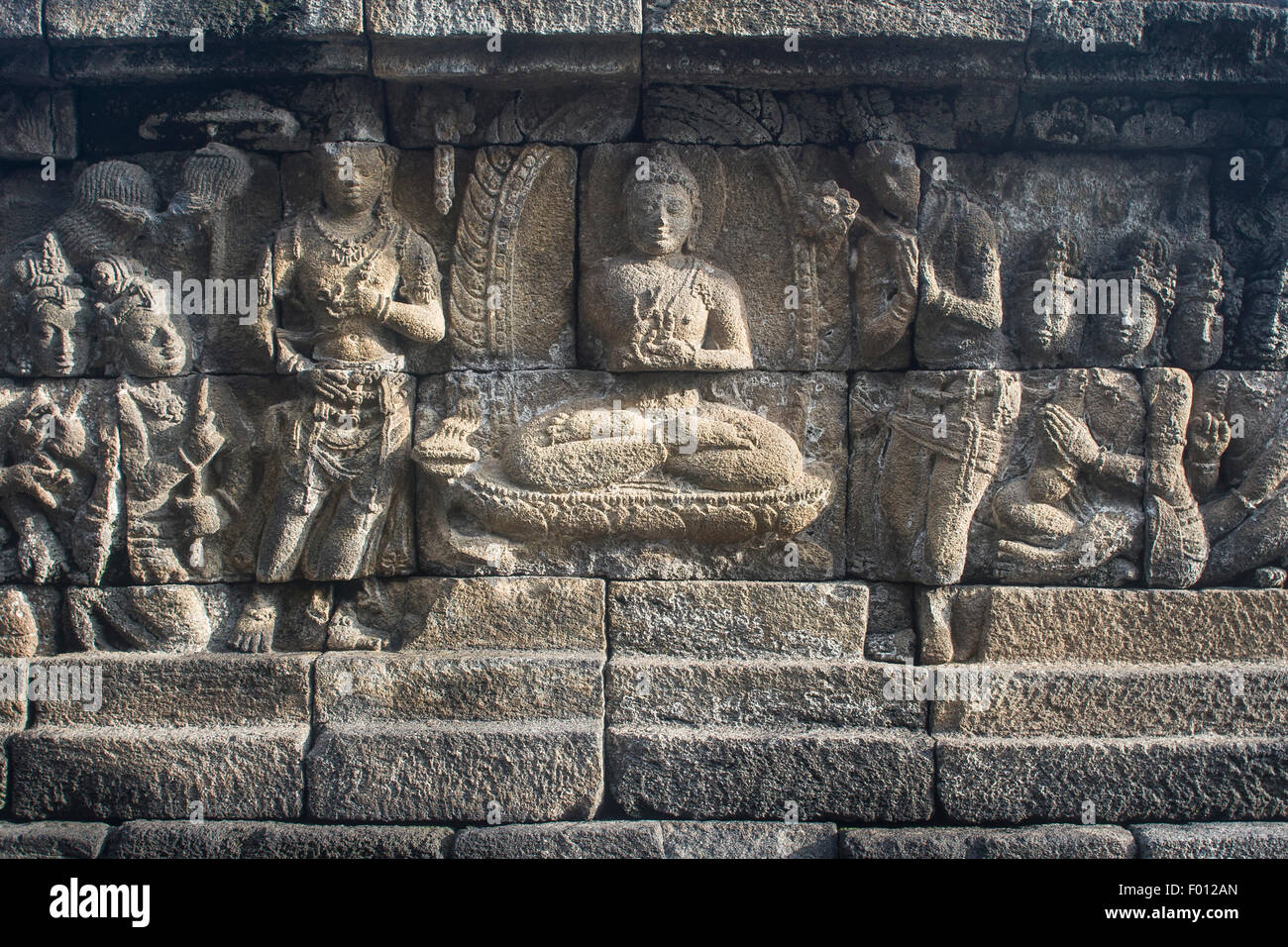 Borobudur wall carvings hi-res stock photography and images - Alamy