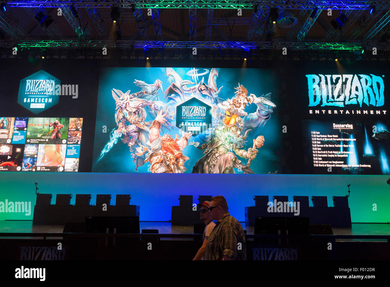 Cologne, Germany. 05th Aug, 2015. Visitors at the Blizzard ...