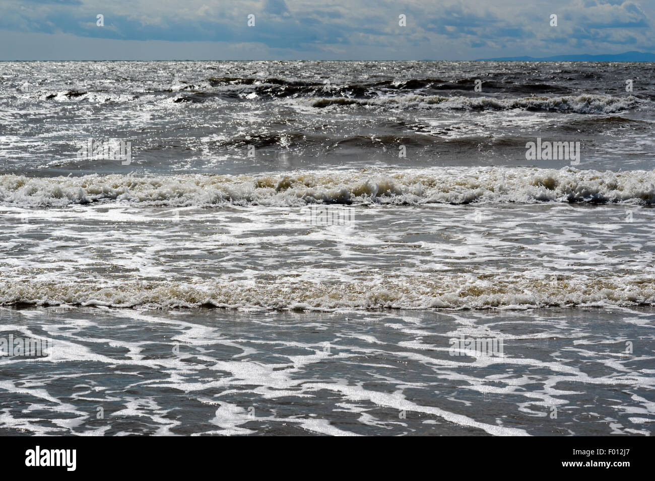 seascale beach west cumbria Stock Photo - Alamy