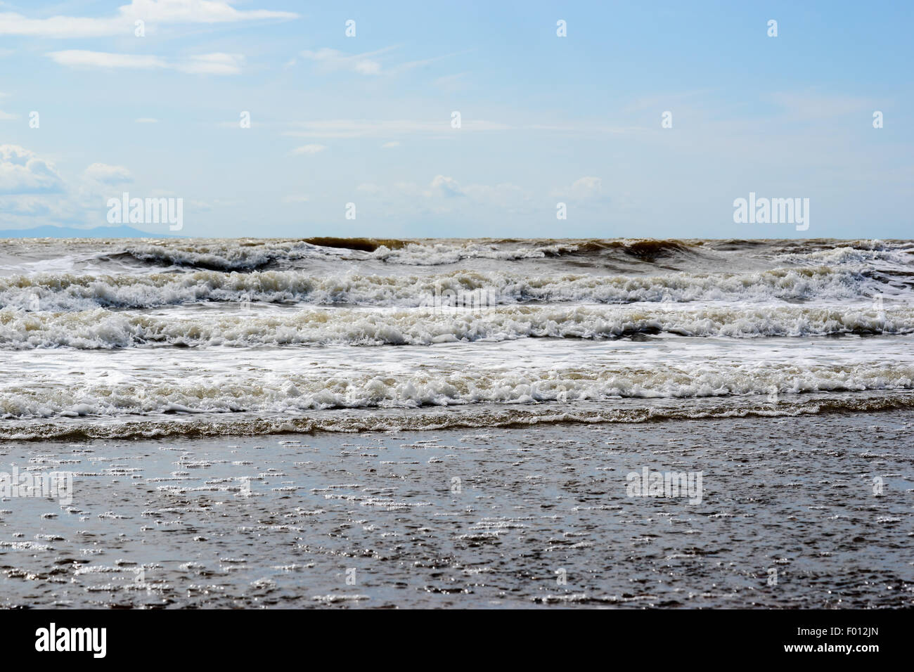 seascale beach west cumbria Stock Photo - Alamy