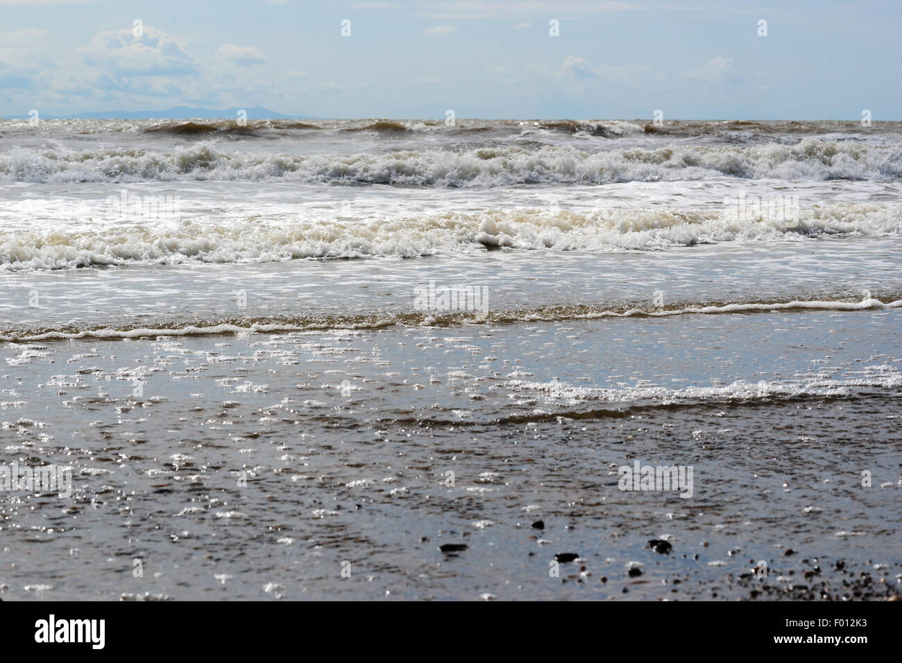 seascale beach west cumbria Stock Photo - Alamy