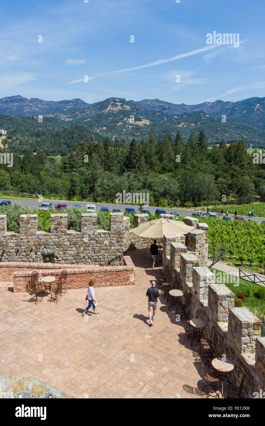 Calistoga, California - May 10 : tourist enjoying a tour of this 13th ...
