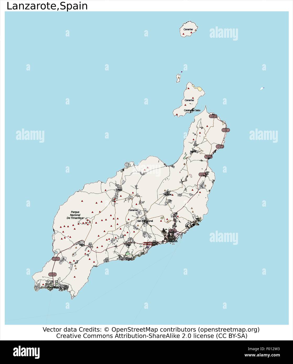 Lanzarote landscape Stock Vector Images - Alamy