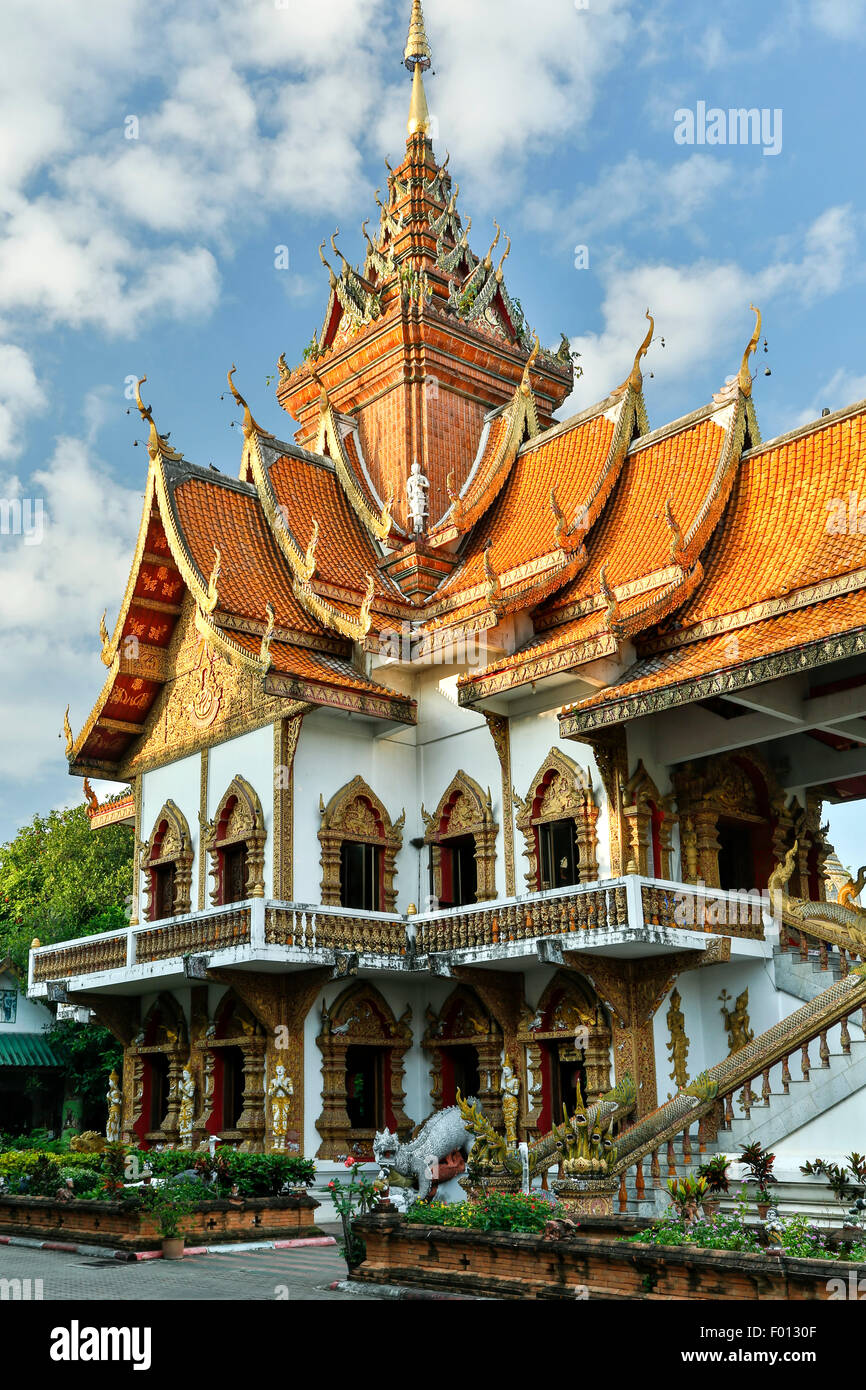 Wat Bupparam, Chiang Mai, Thailand Stock Photo - Alamy