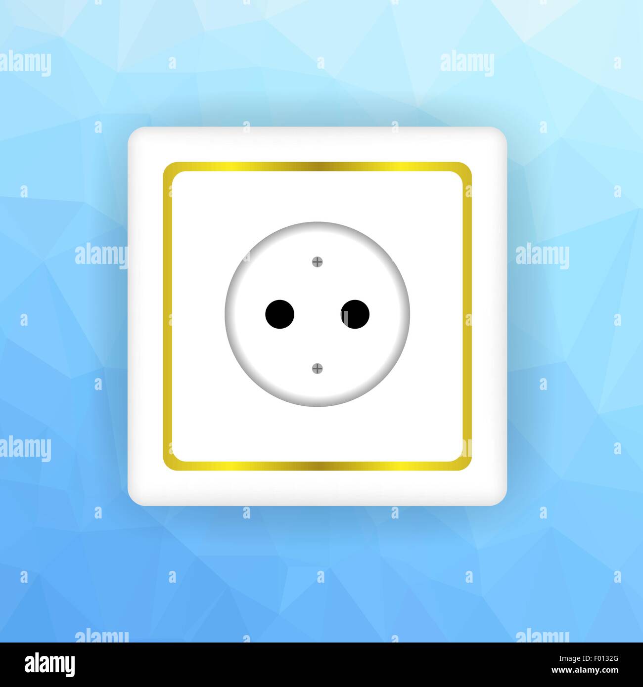White Socket Icon Stock Vector Image & Art - Alamy
