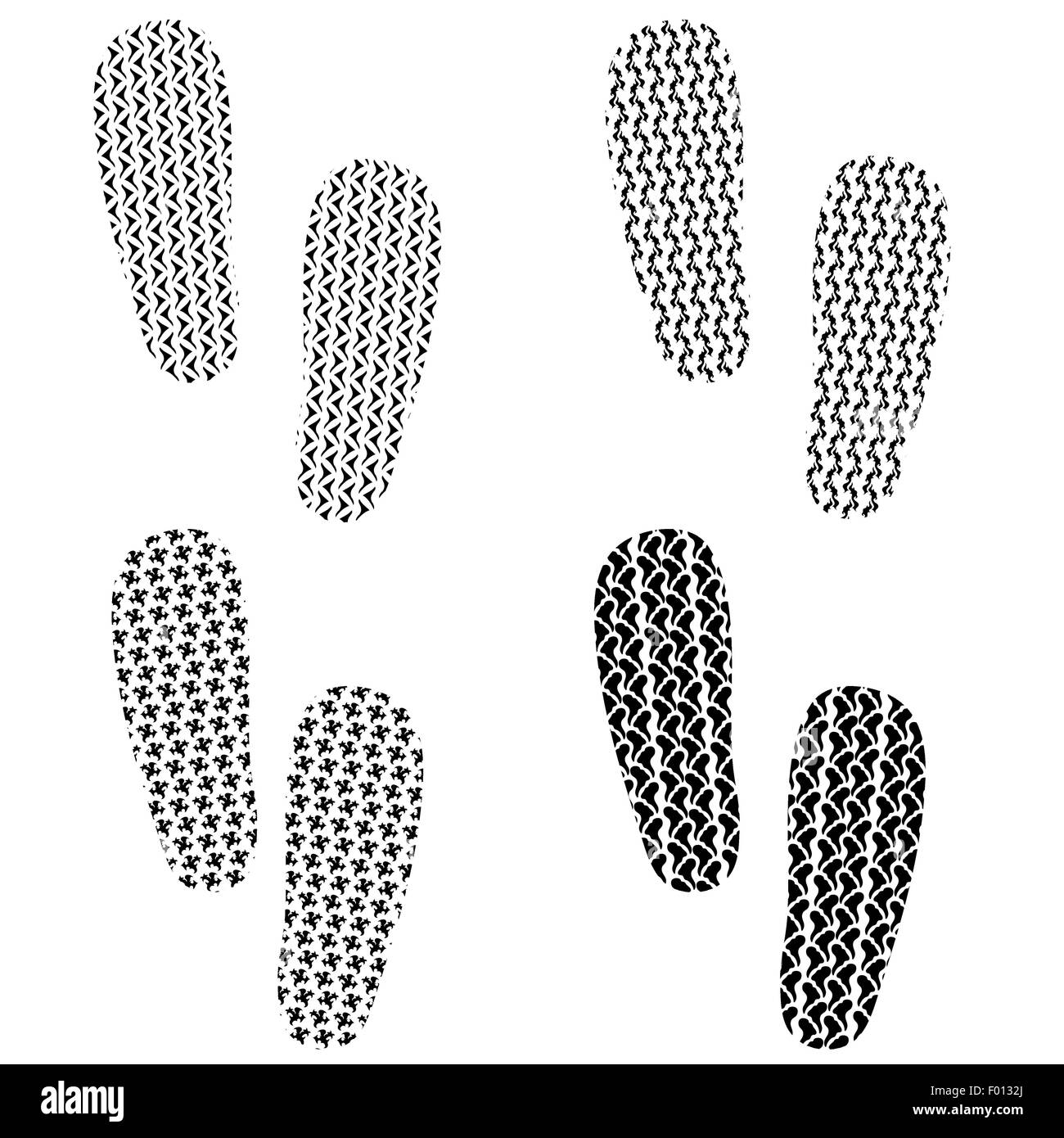 Set of Imprints Stock Vector Image & Art - Alamy