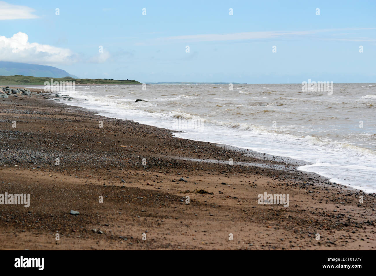 seascale beach west cumbria Stock Photo - Alamy