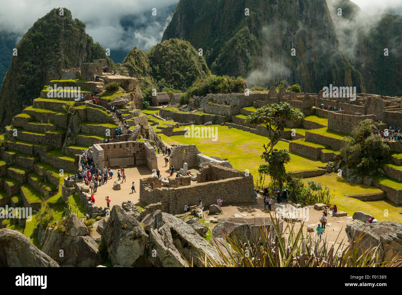 Temple Area of Inca Ruins of Machu Picchu, Peru Stock Photo - Alamy