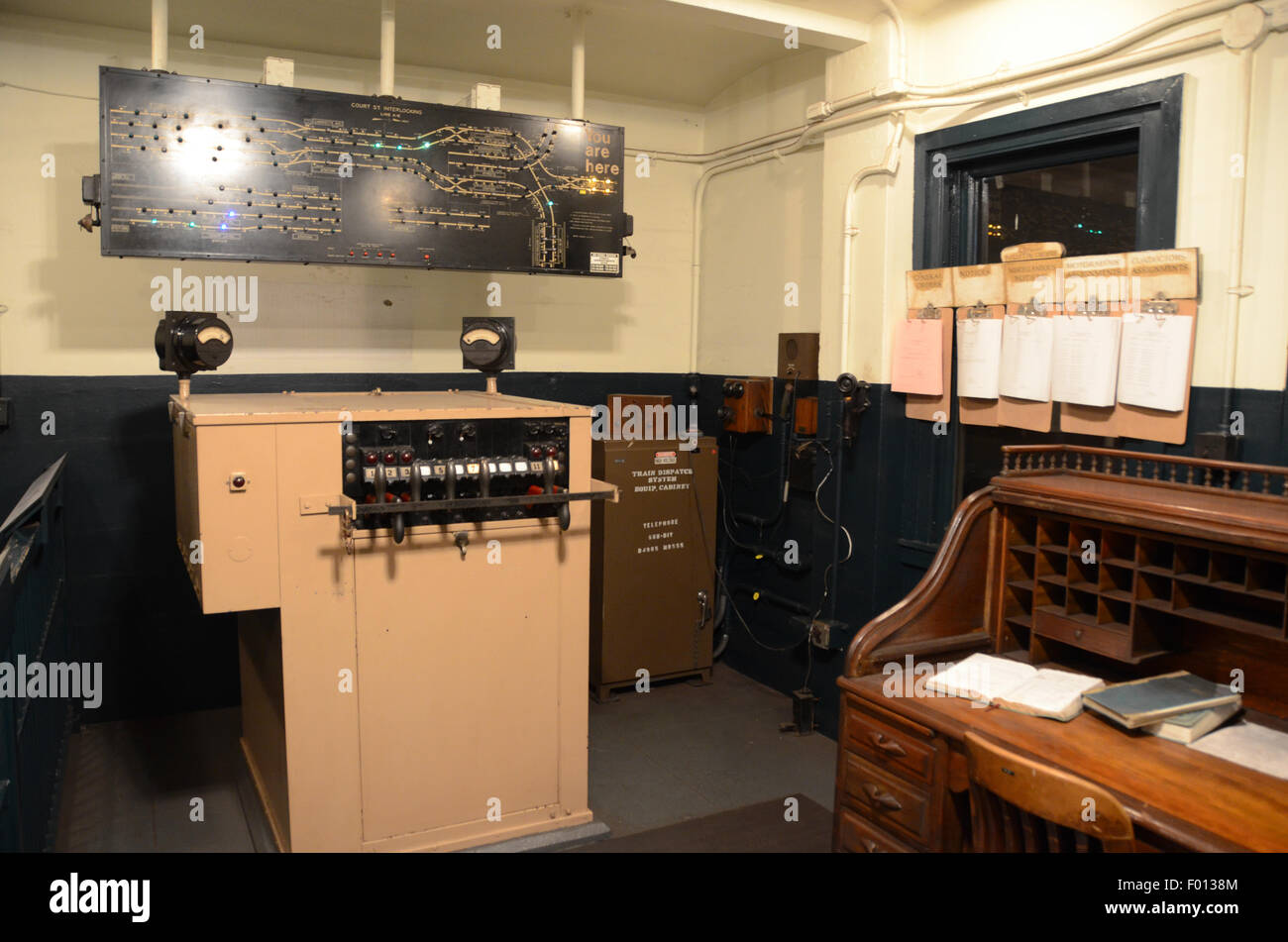 New York Transit Museum court st control center centre subway office ...