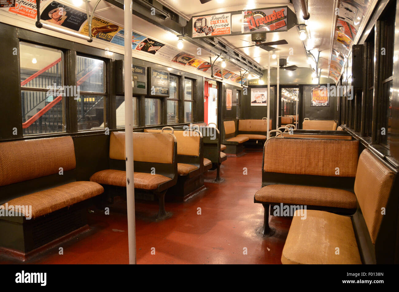 New York Transit Museum 1927 carriage subway vintage subway signs ...