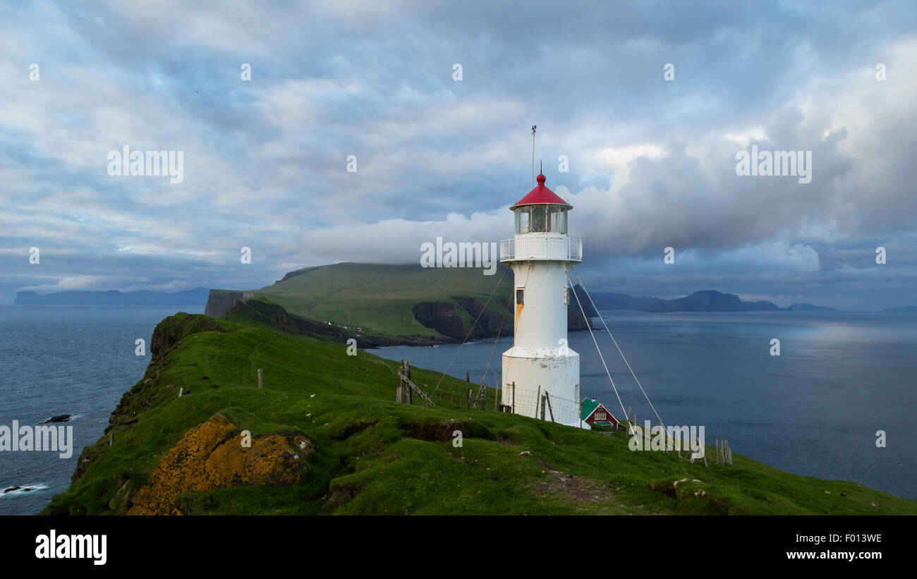 The lighthouse of Mykines. Faroe Islands Stock Photo - Alamy