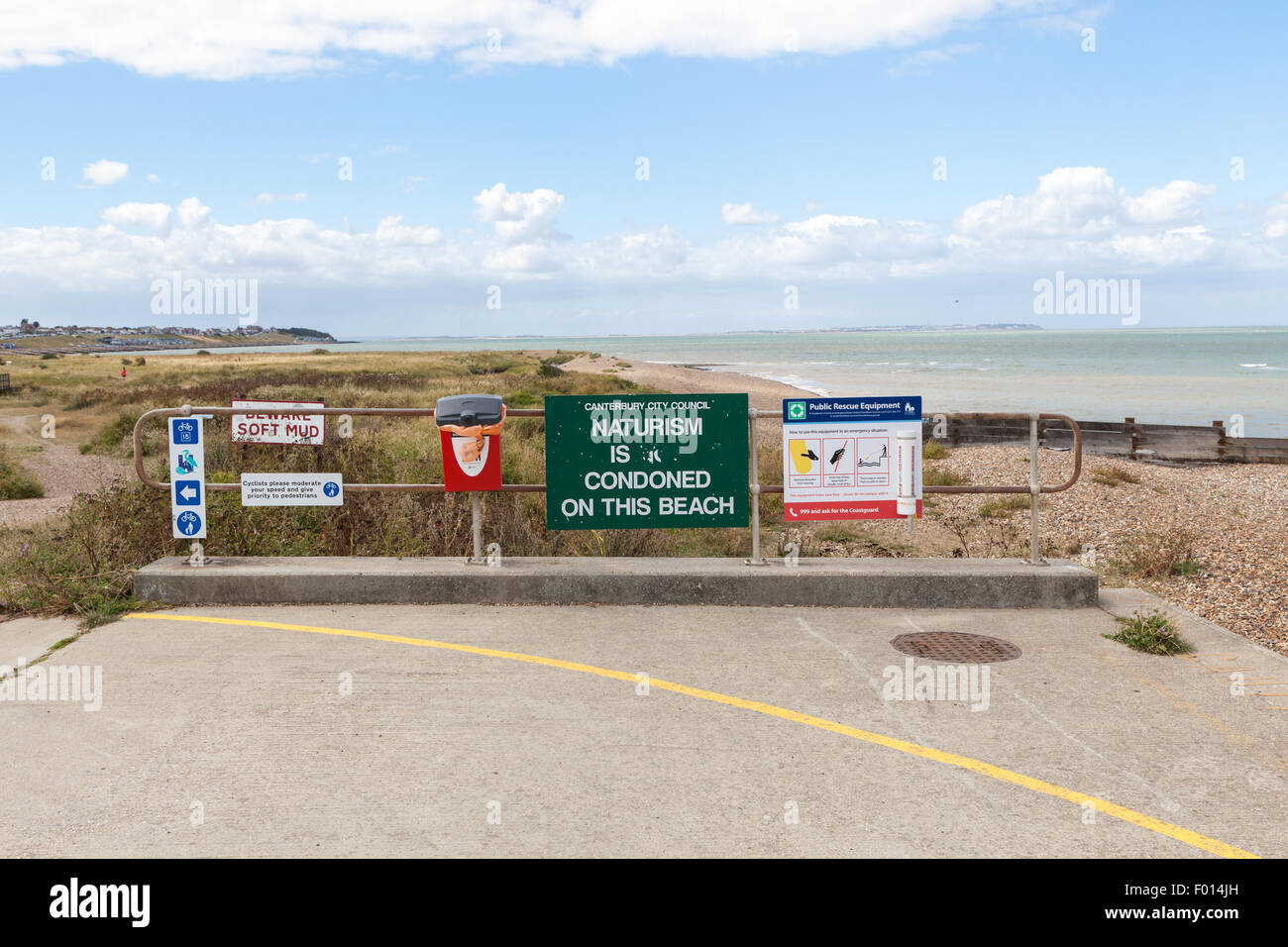 Various warning signs on a beach Stock Photo - Alamy