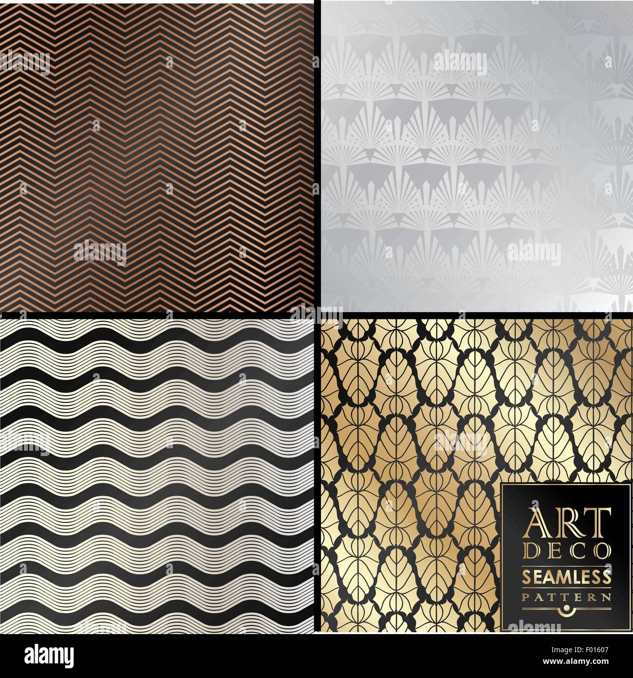 Art Deco seamless vintage wallpaper pattern Stock Vector Image & Art ...