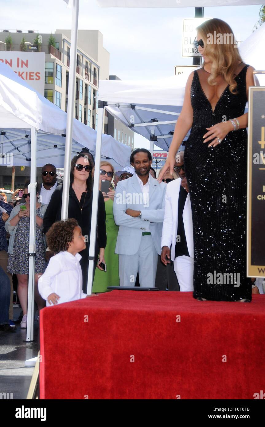 Los Angeles, CA, USA. 5th Aug, 2015. Mariah Carey, Morrocan Scott ...